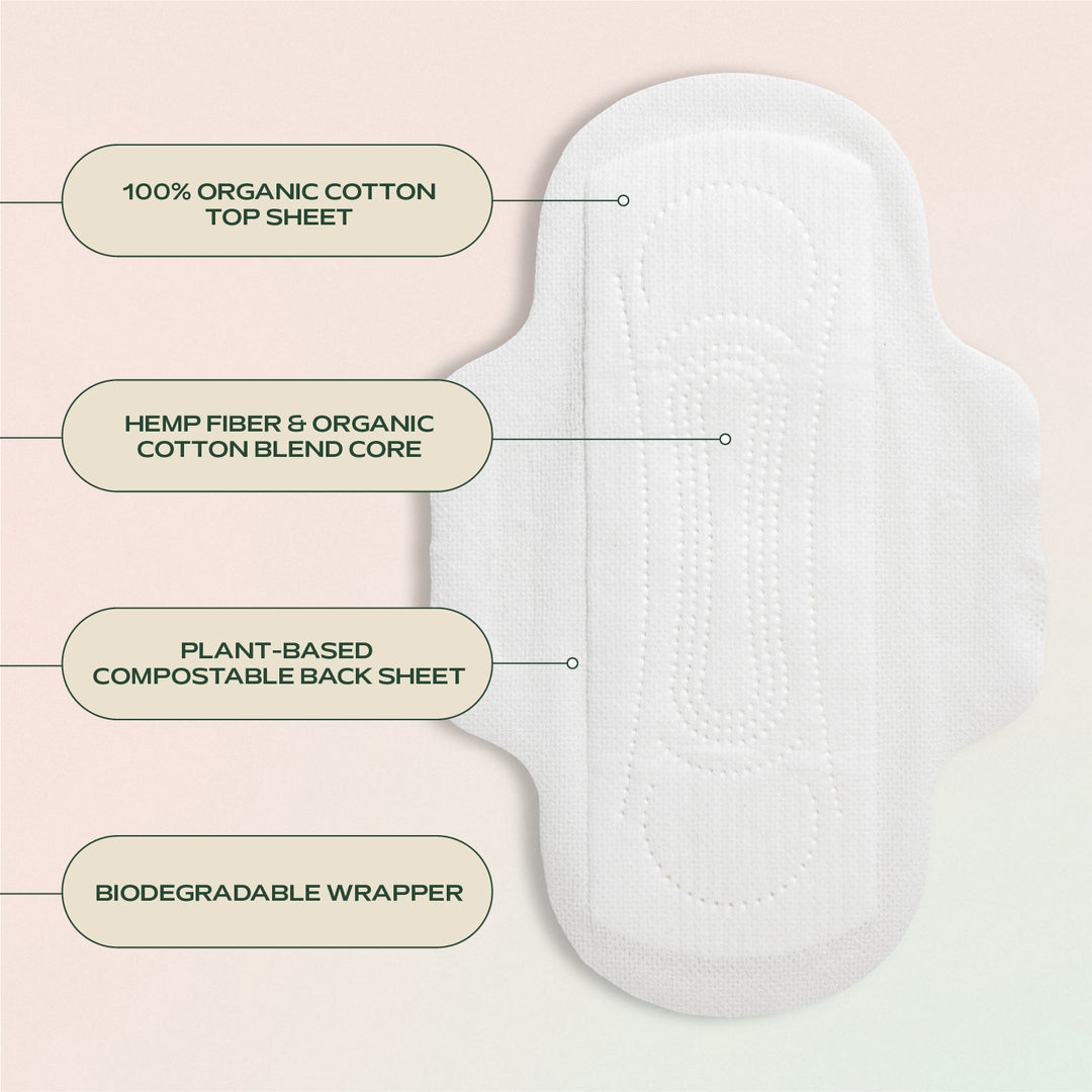Natural Hemp pads for your period ~ Hempress Hygenics – Hempress Hygienics
